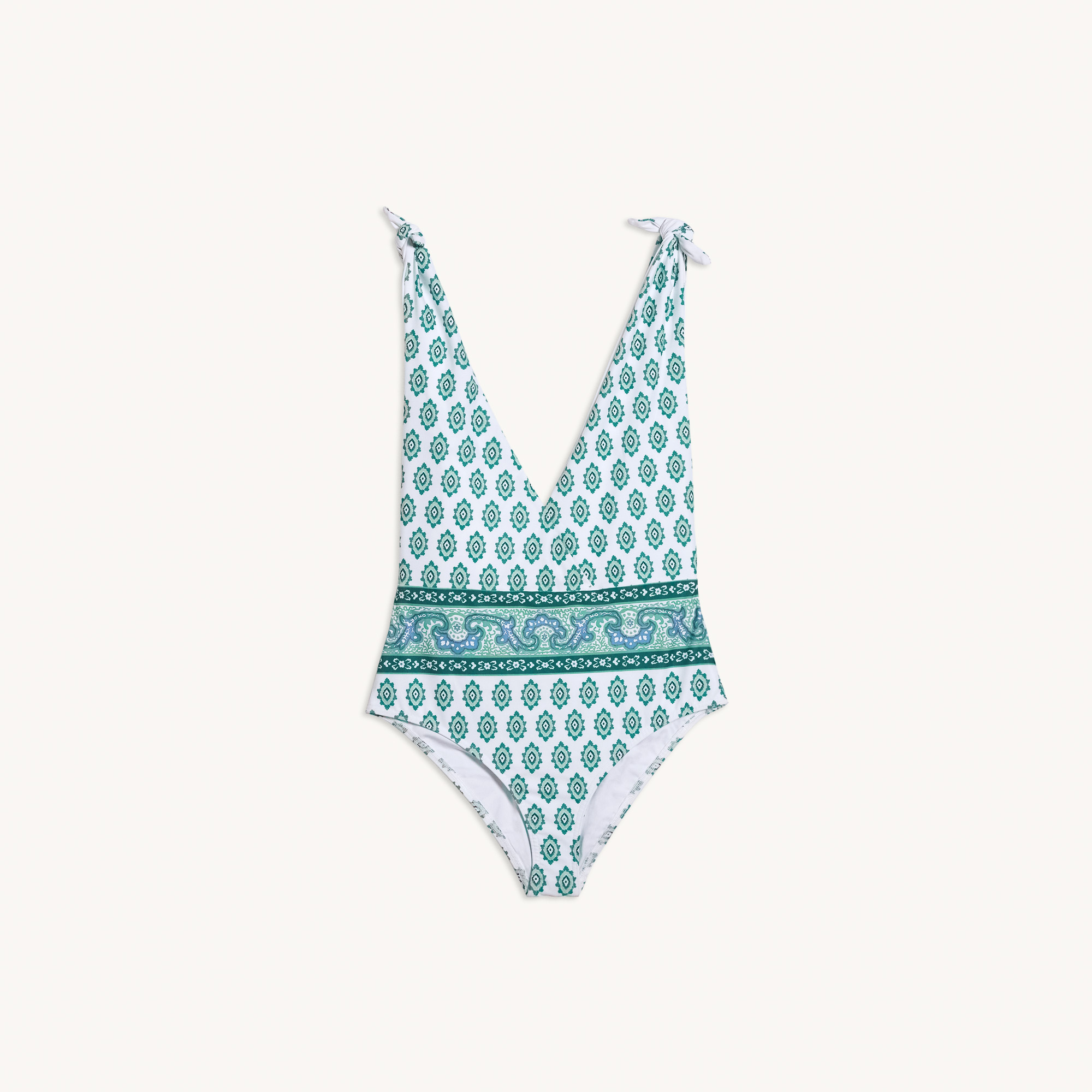 Tie-Fastening Printed Swimsuit - Swimswear - Sandro-paris.com